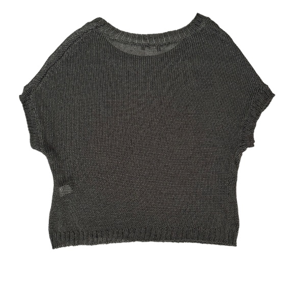 Vince | Tops | Vince Metallic Green Knitted Top | Poshmark